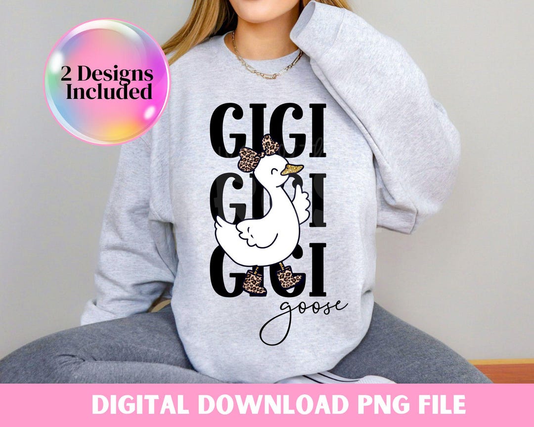 Gigi Goose Leopard Print PNG: Mother's Day Shirt Design (digital ...