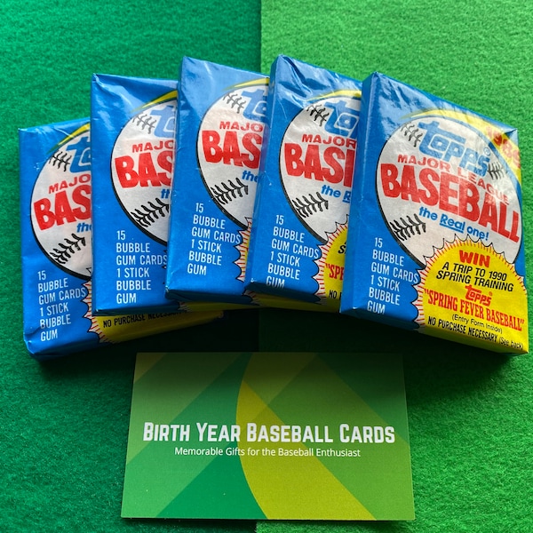 Baseball Unopened Cards - Etsy