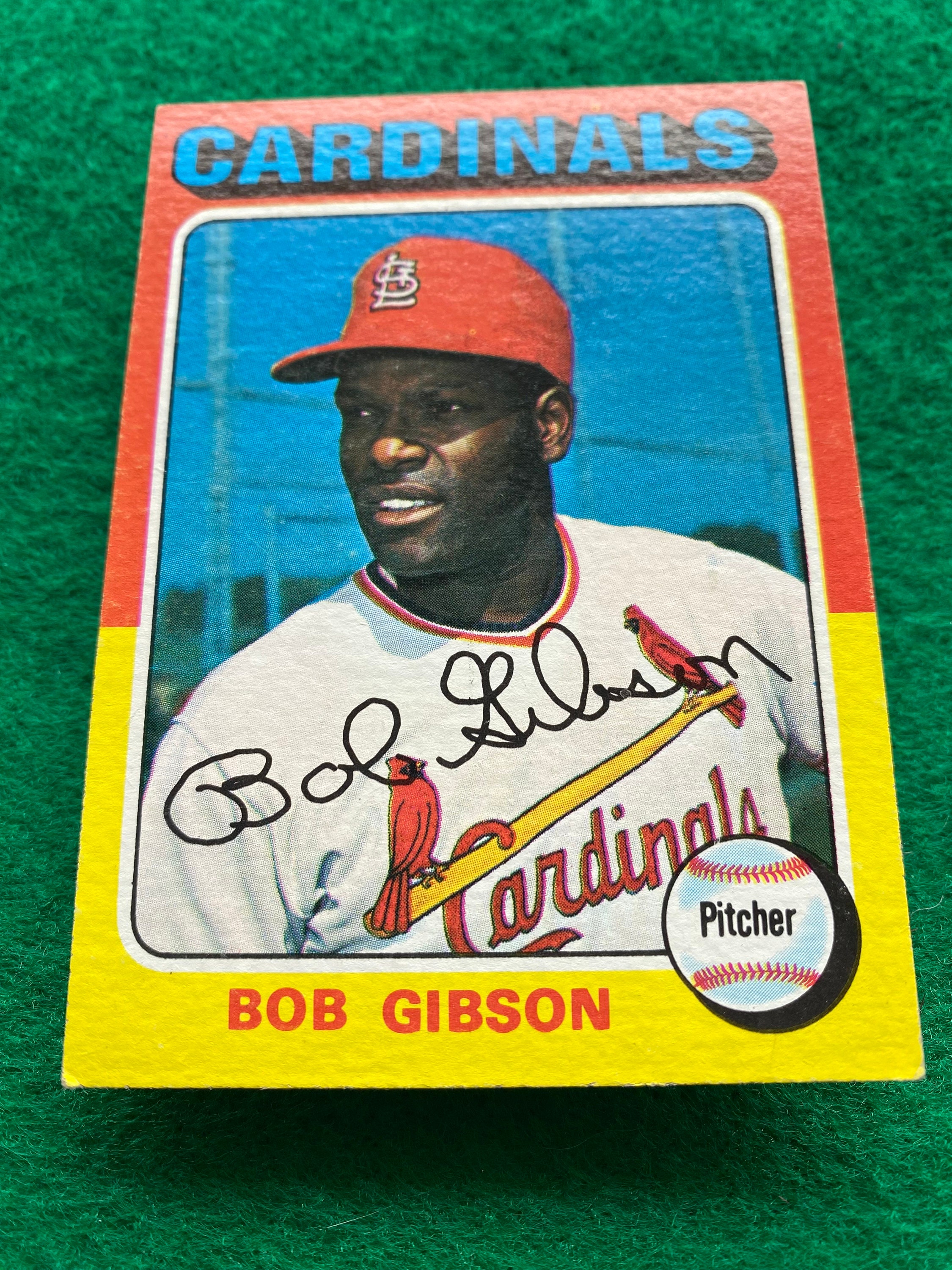 1975 Topps Bob Gibson Card 150 Topps Bob Gibson St Louis Cardinals Card ...
