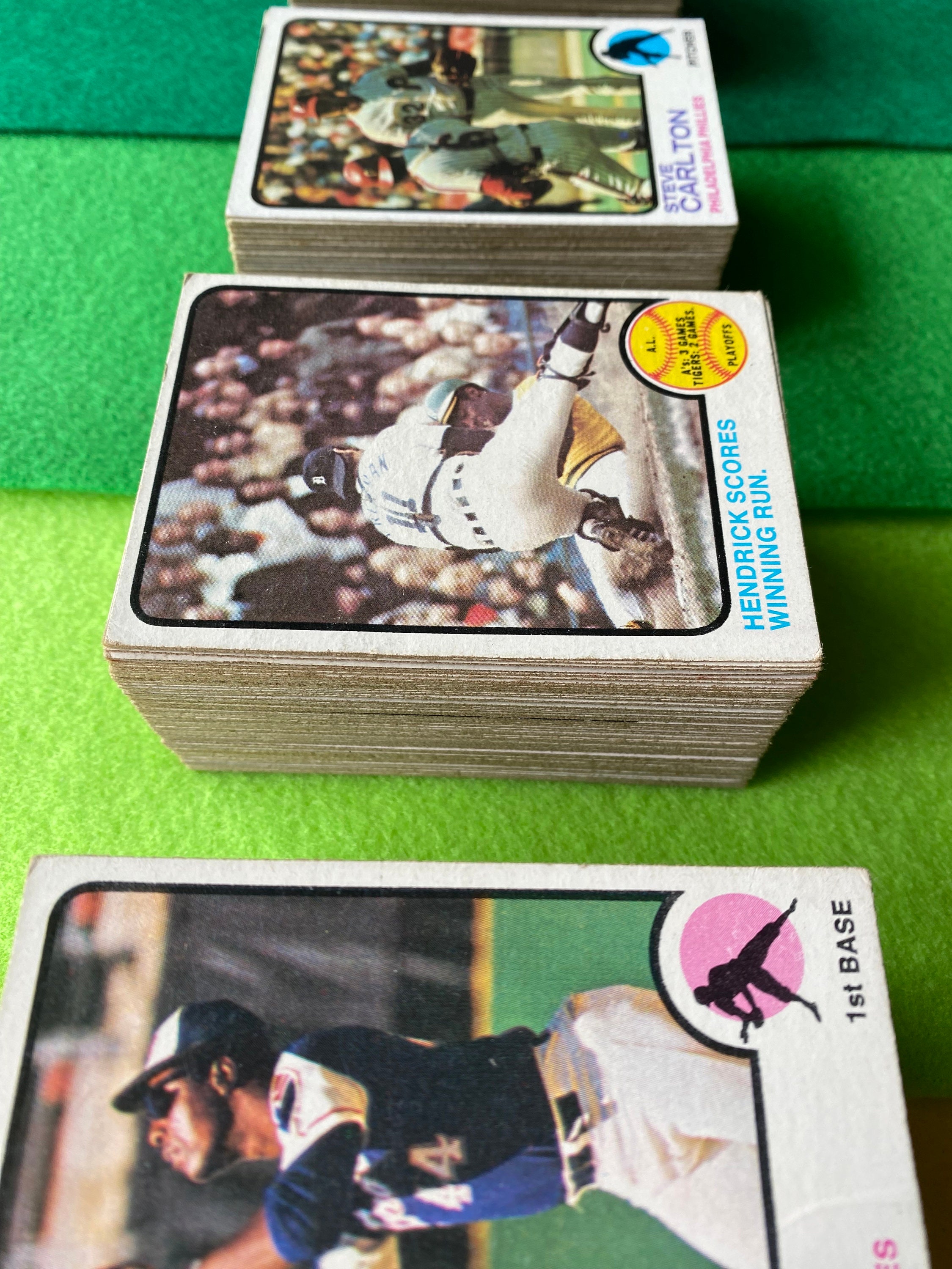1973 Topps Baseball Cards Partial Set Large 1973 Topps Starter Set For