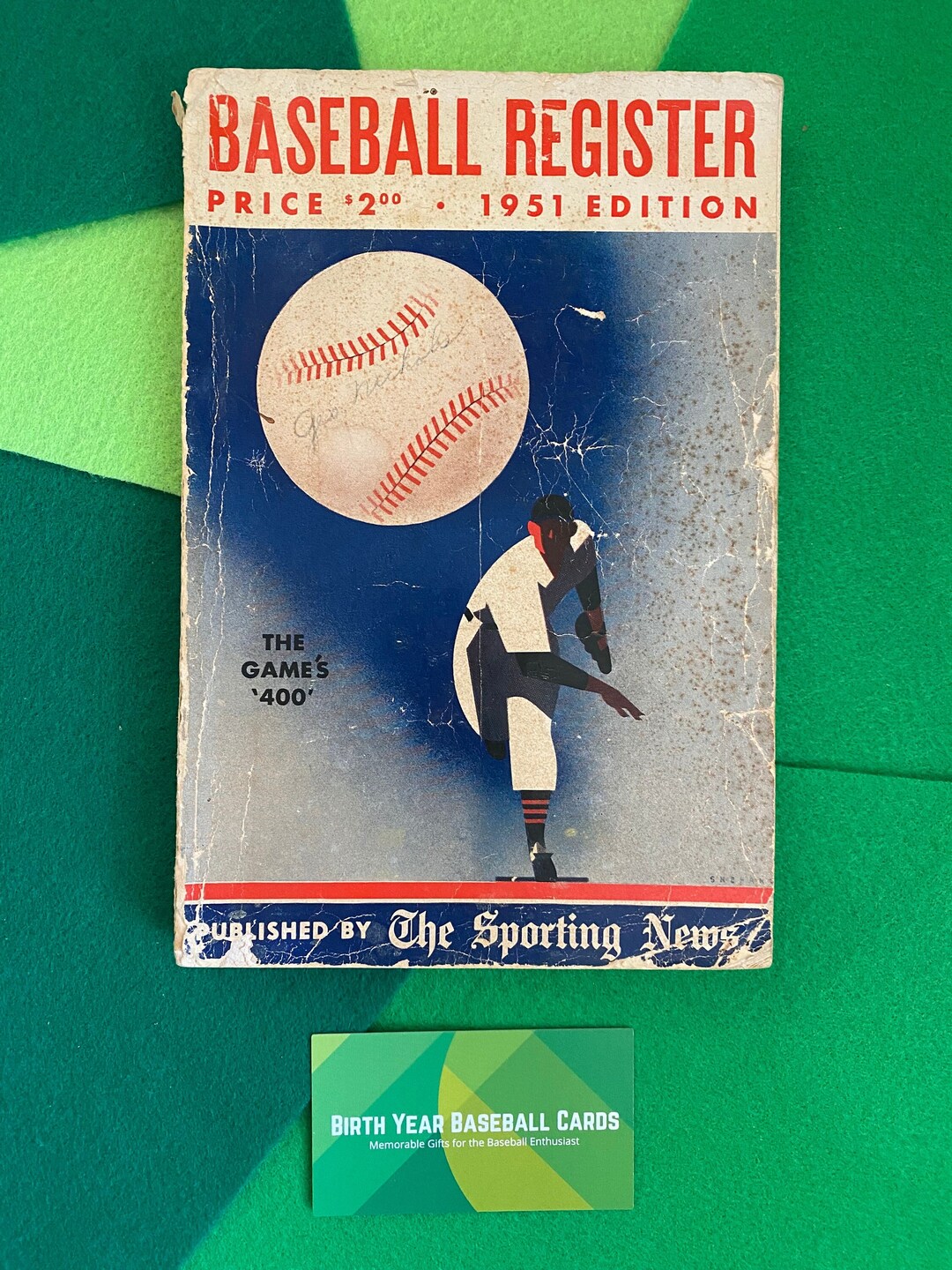Baseball Register Book 1951 Edition Published by the Sporting News | Collectible Paperback ...