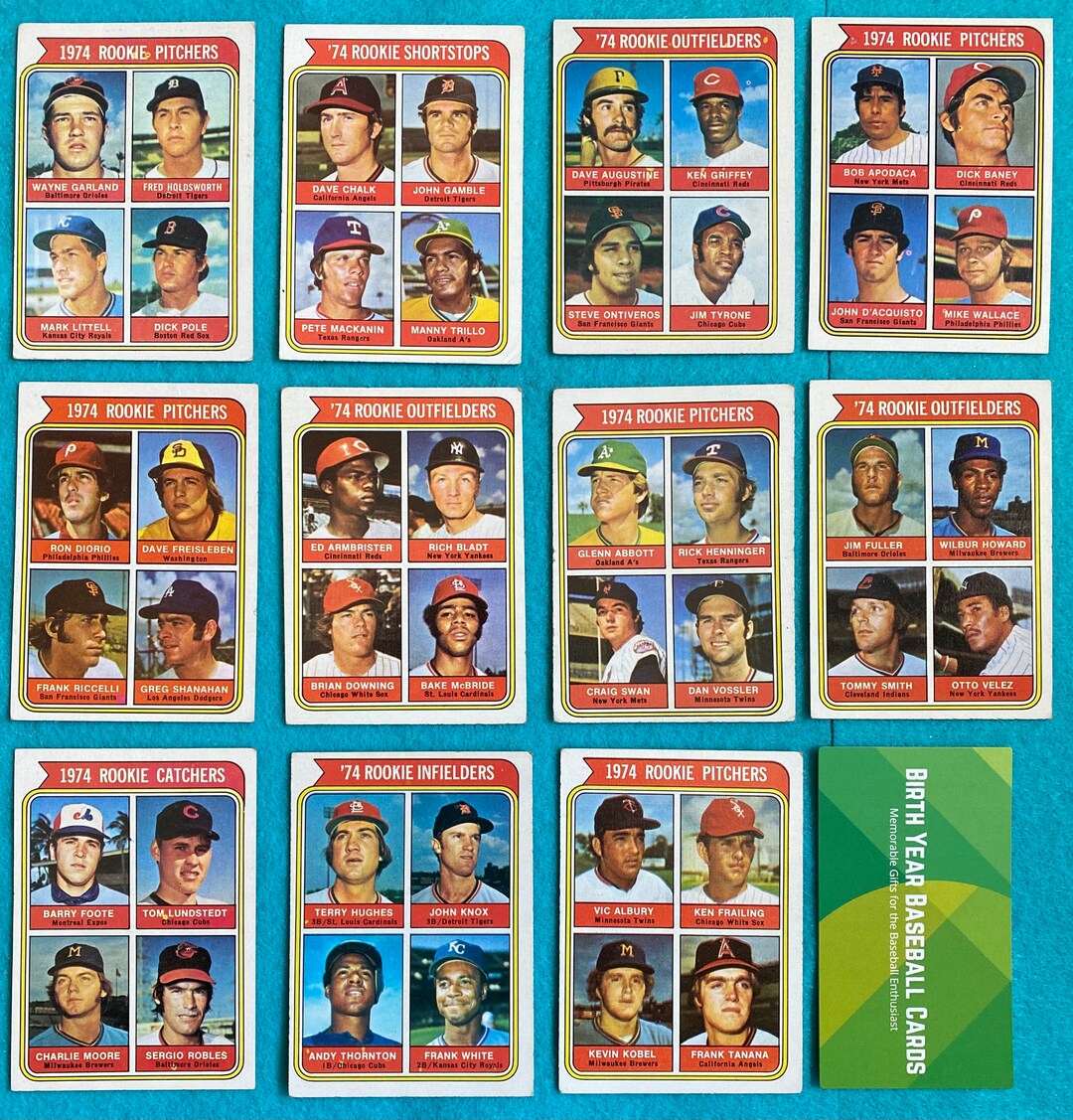 Set of 1974 Topps Rookie Cards 1974 Topps Rookie Pitchers, Shortstops ...