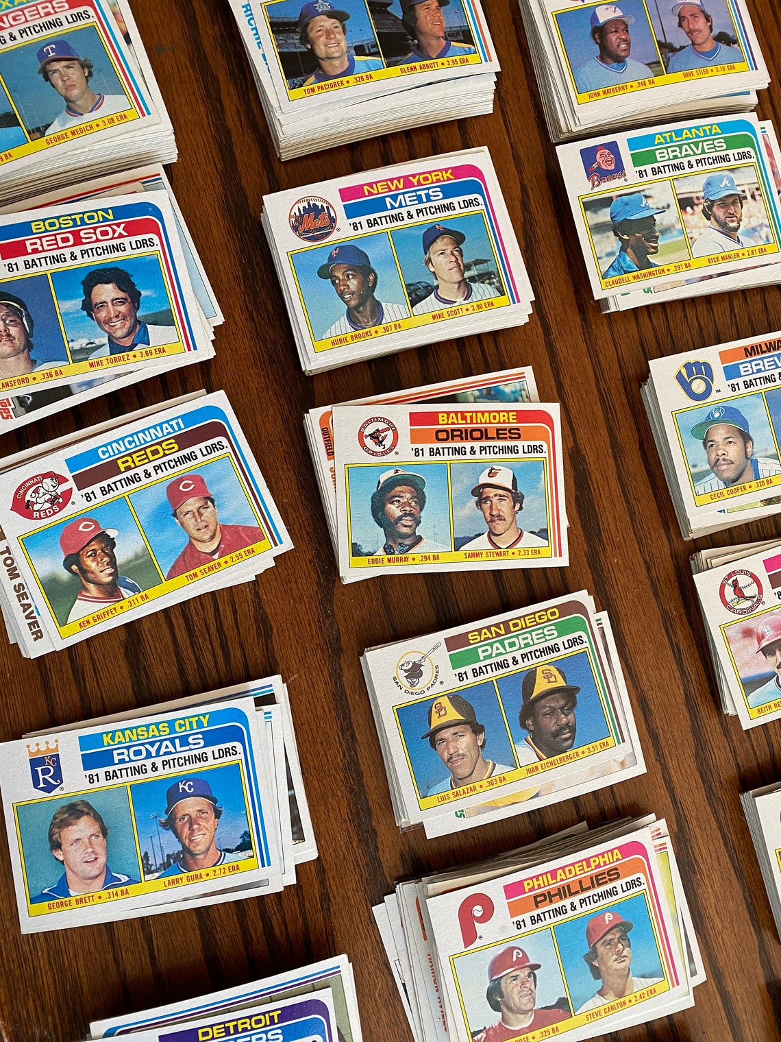 1982 Baseball Cards Team Set Baseball Card Collection Baseball Trading ...