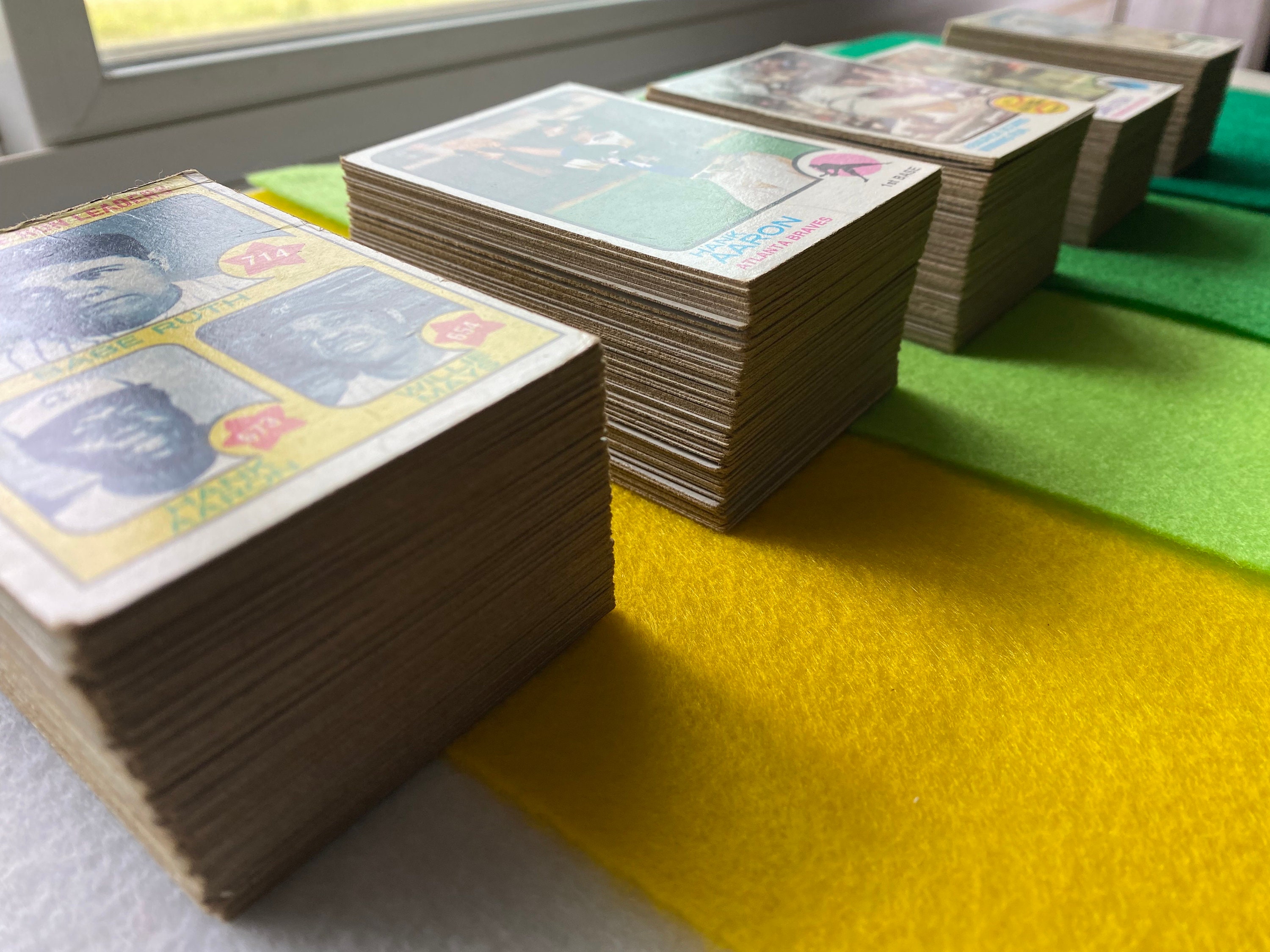 1973 Topps Baseball Cards Partial Set Large 1973 Topps Starter Set For 