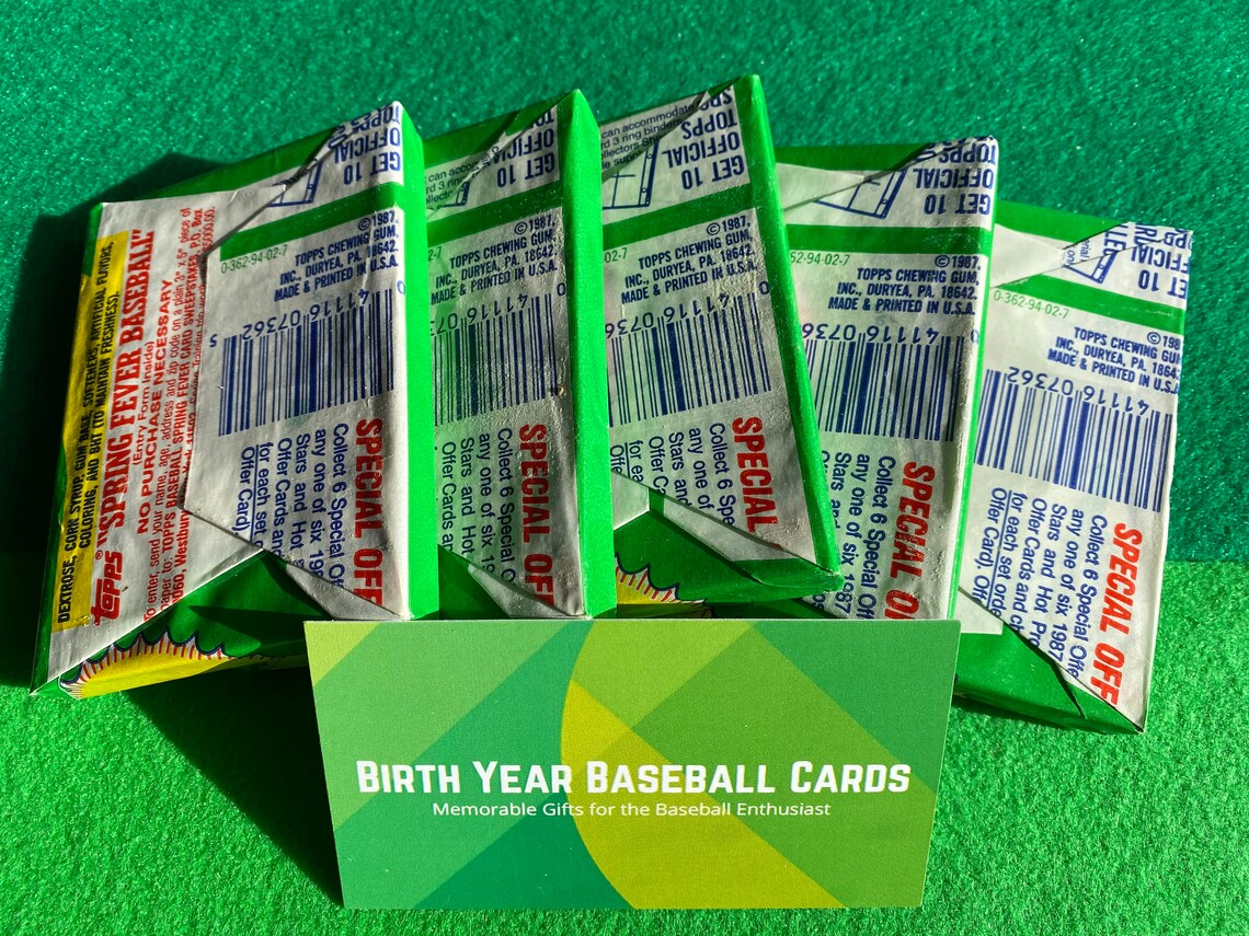 Factory Sealed 1987 Topps Mlb Wax Packs | Unopened Wax Packs | Mlb