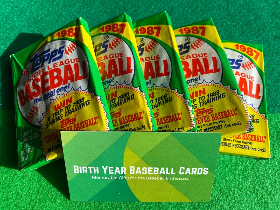Factory Sealed 1987 Topps Mlb Wax Packs | Unopened Wax Packs | Mlb 