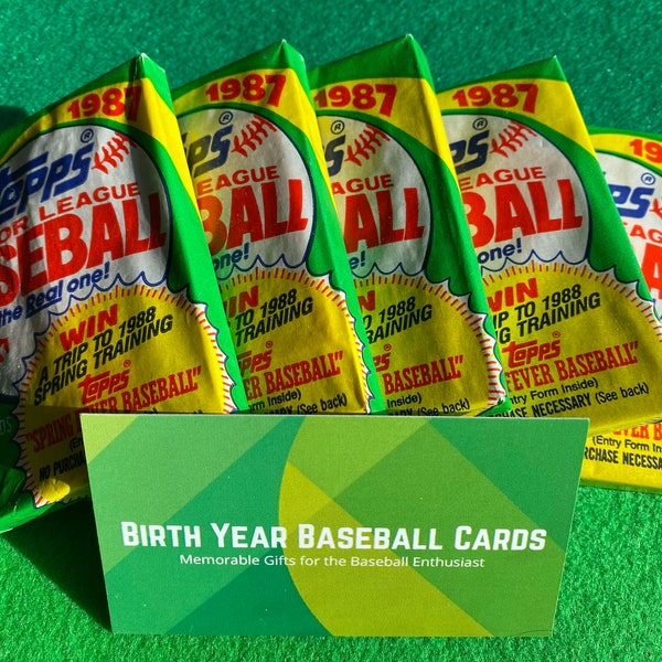 Unopened Vintage Baseball Cards - Etsy