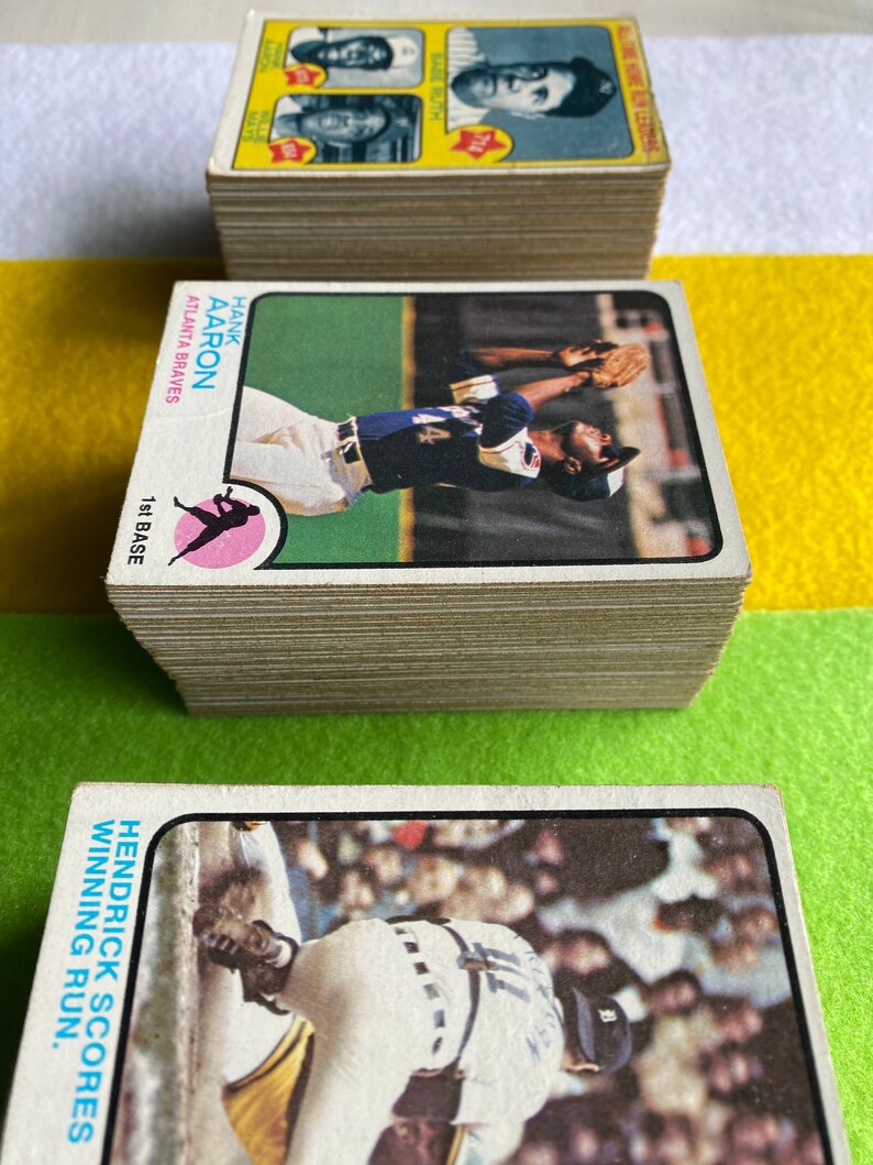 1973 Topps Baseball Cards Partial Set Large 1973 Topps Starter Set For