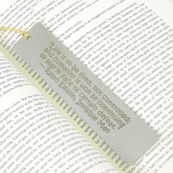 Metal Bookmark - Etsy
