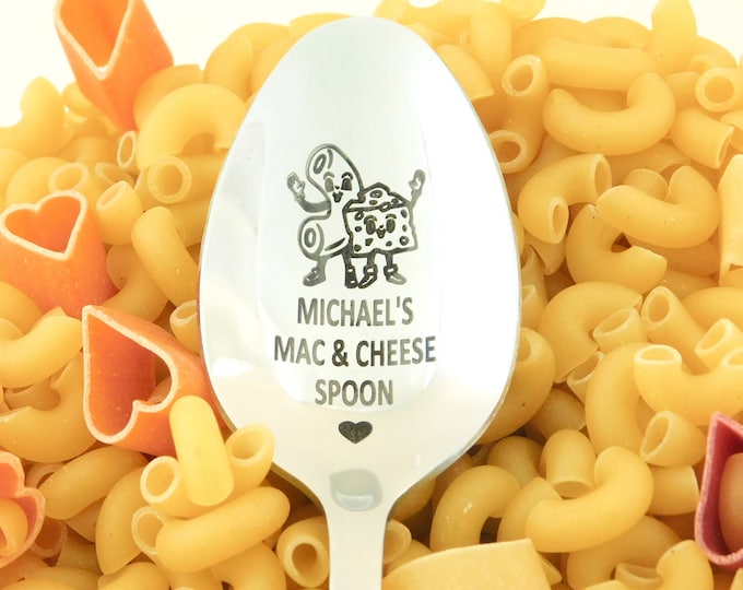 Personalized Mac and Cheese Spoon, Macaroni Spoon, Mac and Cheese Lover ...