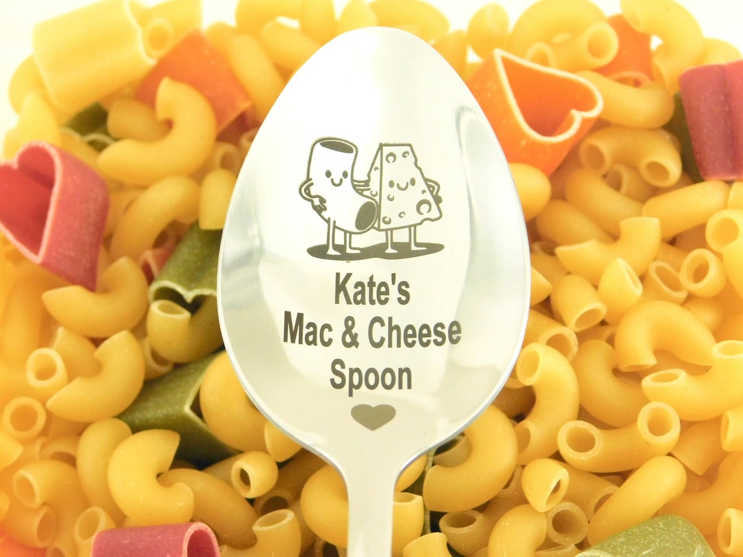 Personalized Mac Cheese Spoons, Personalized Breakfast Dinner Spoons ...