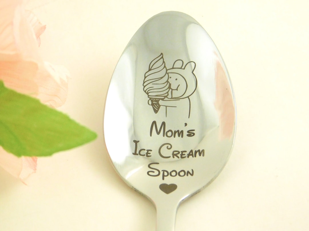 Personalized Ice Cream Spoons, Custom Engraved Name Spoons, Birthday ...