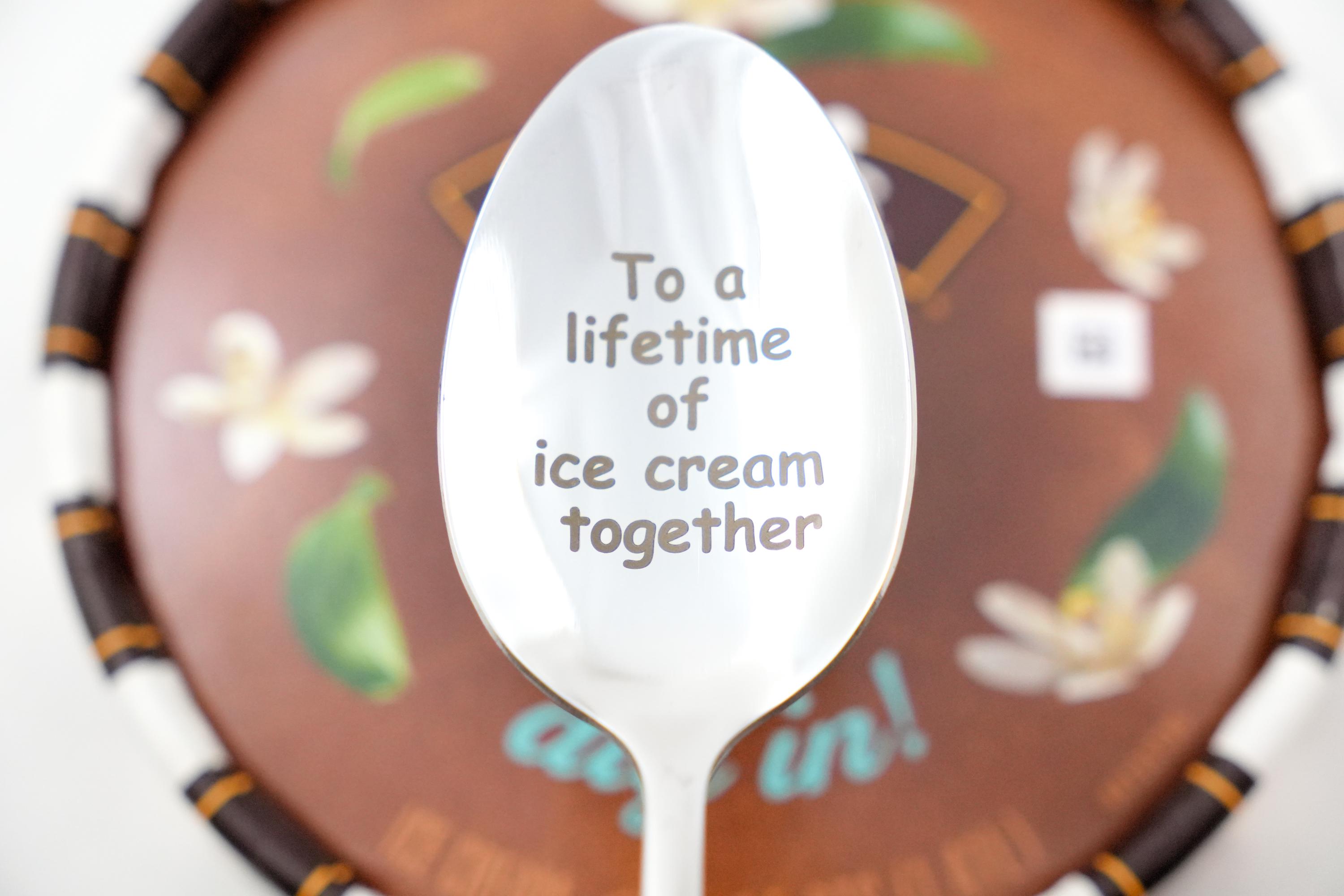 Personalized Ice Cream Spoons Custom Spoon Gifts to a Lifetime of Ice ...