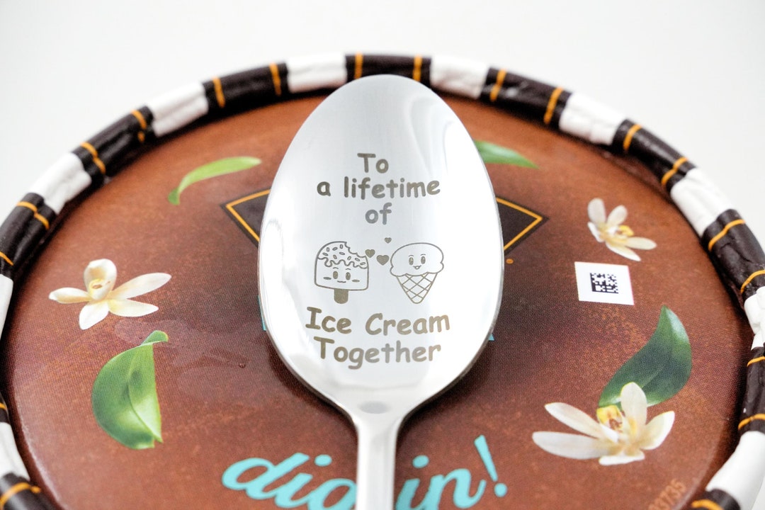 Personalized Ice Cream Spoons Custom Spoon Gifts to a Lifetime of Ice ...