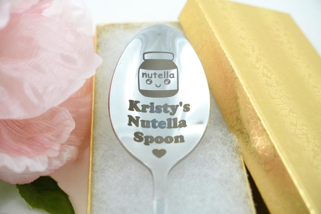 Personalized Nutella Spoon: Engraved Stainless Steel Gift - Etsy