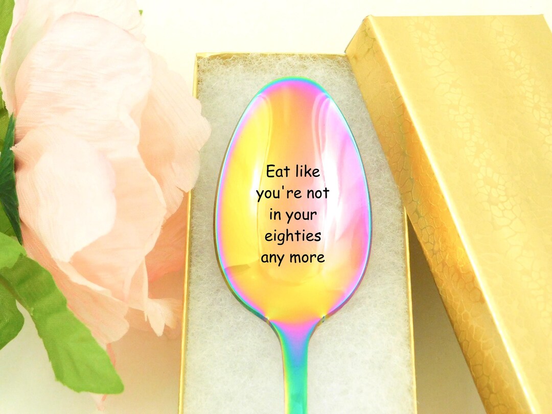 Personalized 90th Birthday Spoon: Funny Nineties Gift - Etsy