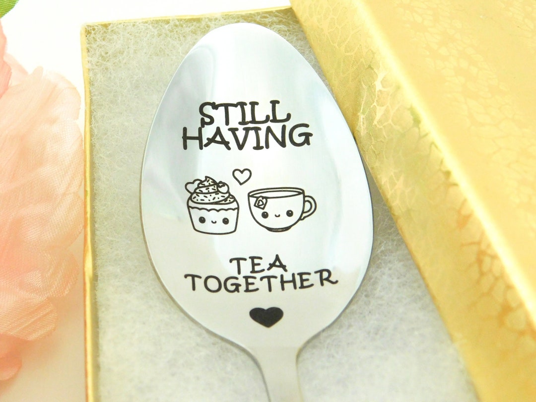 Still Having Tea Together Spoon Sweet Long Distance Gift for Friends ...
