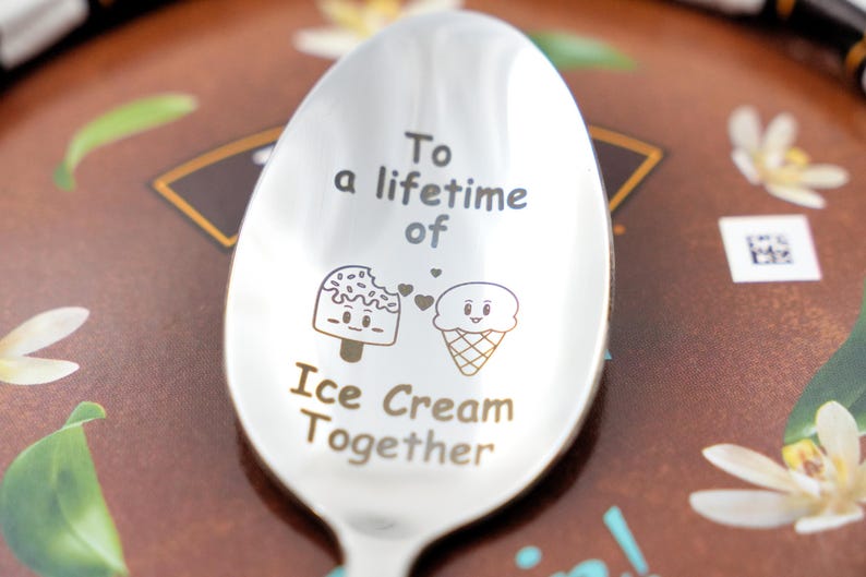 Personalized Ice Cream Spoons Custom Spoon Gifts to a Lifetime of Ice ...