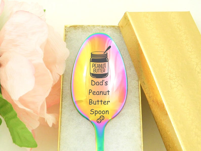 Personalized Peanut Butter Spoon: Engraved Stainless Steel Gift - Etsy