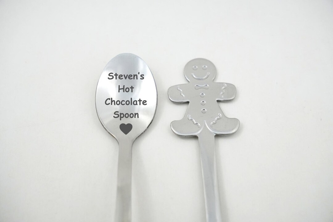 Personalized Christmas Spoon: Engraved Hot Chocolate Spoon, Stocking ...