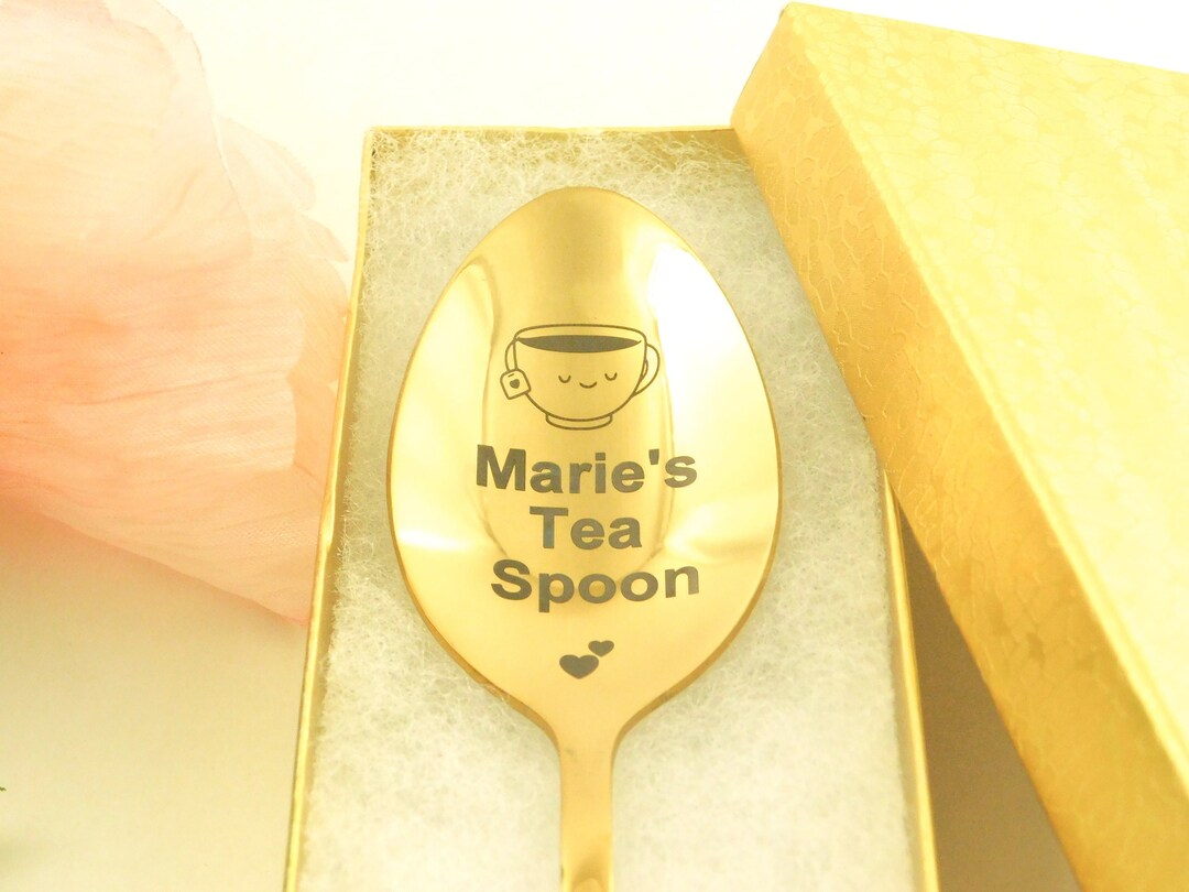 Personalized Tea Spoons, Christmas Gifts, Kawaii Cute Tea Spoons ...