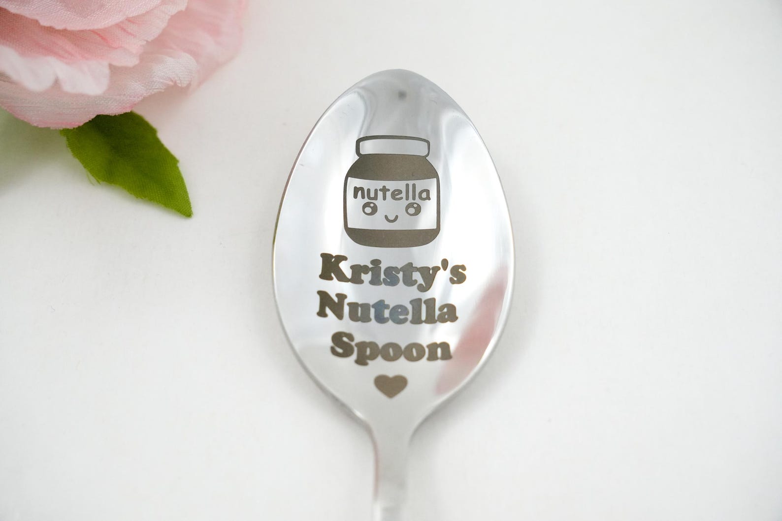 Personalized Nutella Spoon: Engraved Stainless Steel Gift - Etsy