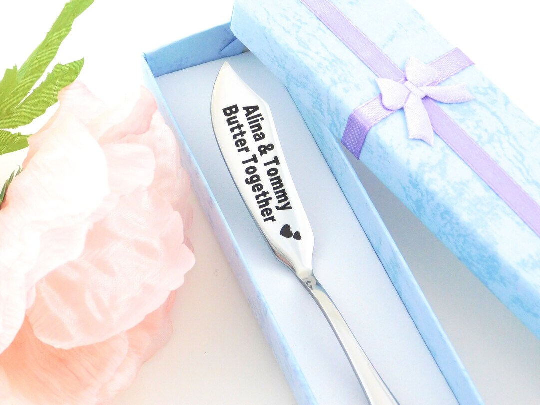 Personalized Silver Butter Knife, Engraved Butter Knife, Custom Butter ...