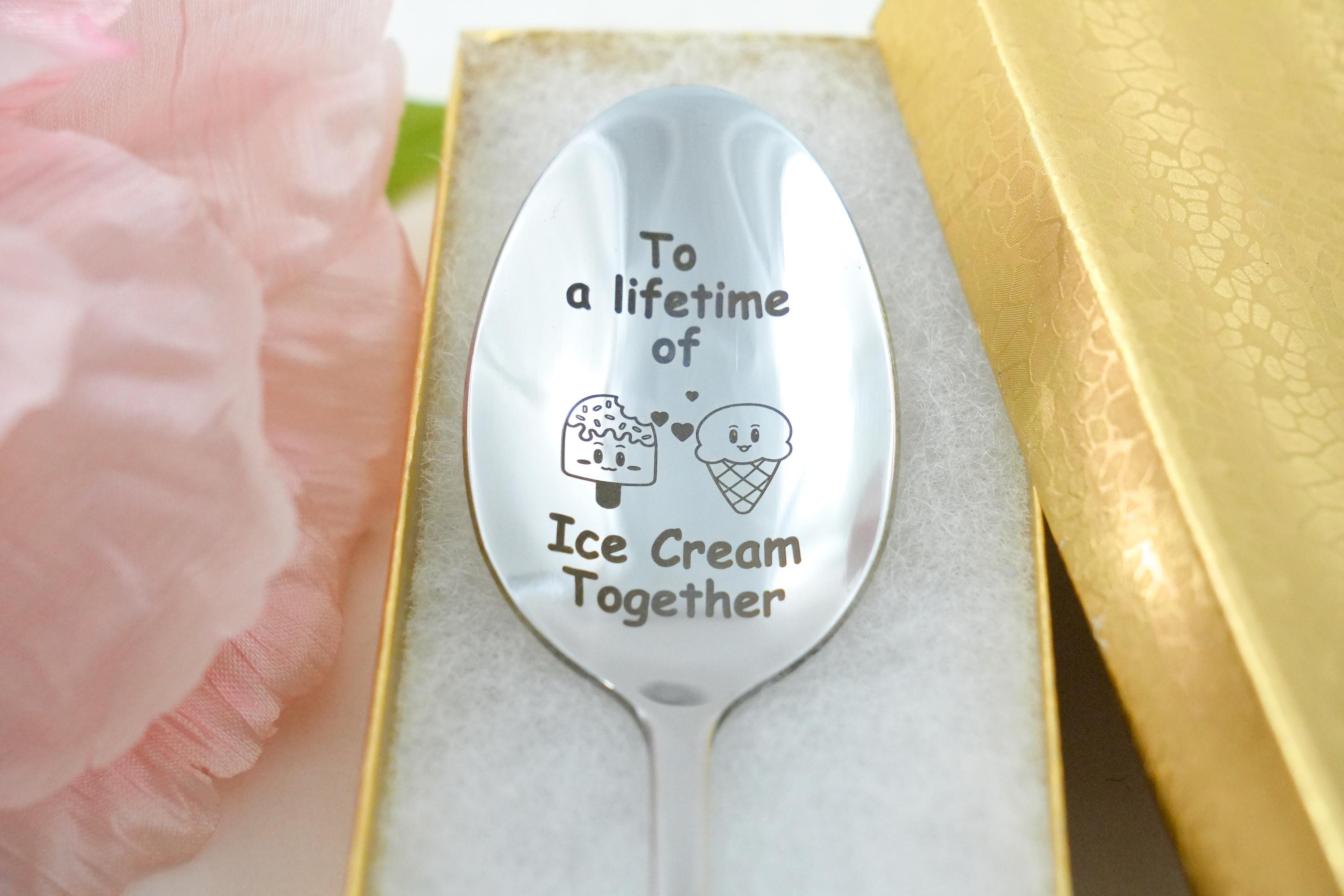 Personalized Ice Cream Spoons Custom Spoon Gifts to a Lifetime of Ice ...