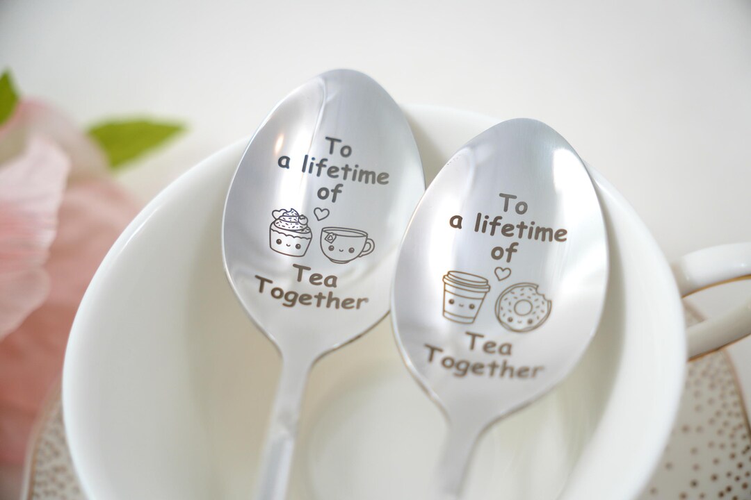 Personalized Tea Spoons Custom Engraved Teaspoon to a Lifetime of Tea ...