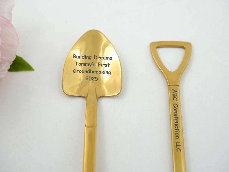 Personalized Groundbreaking Shovel Gift New Construction Gift New Home ...