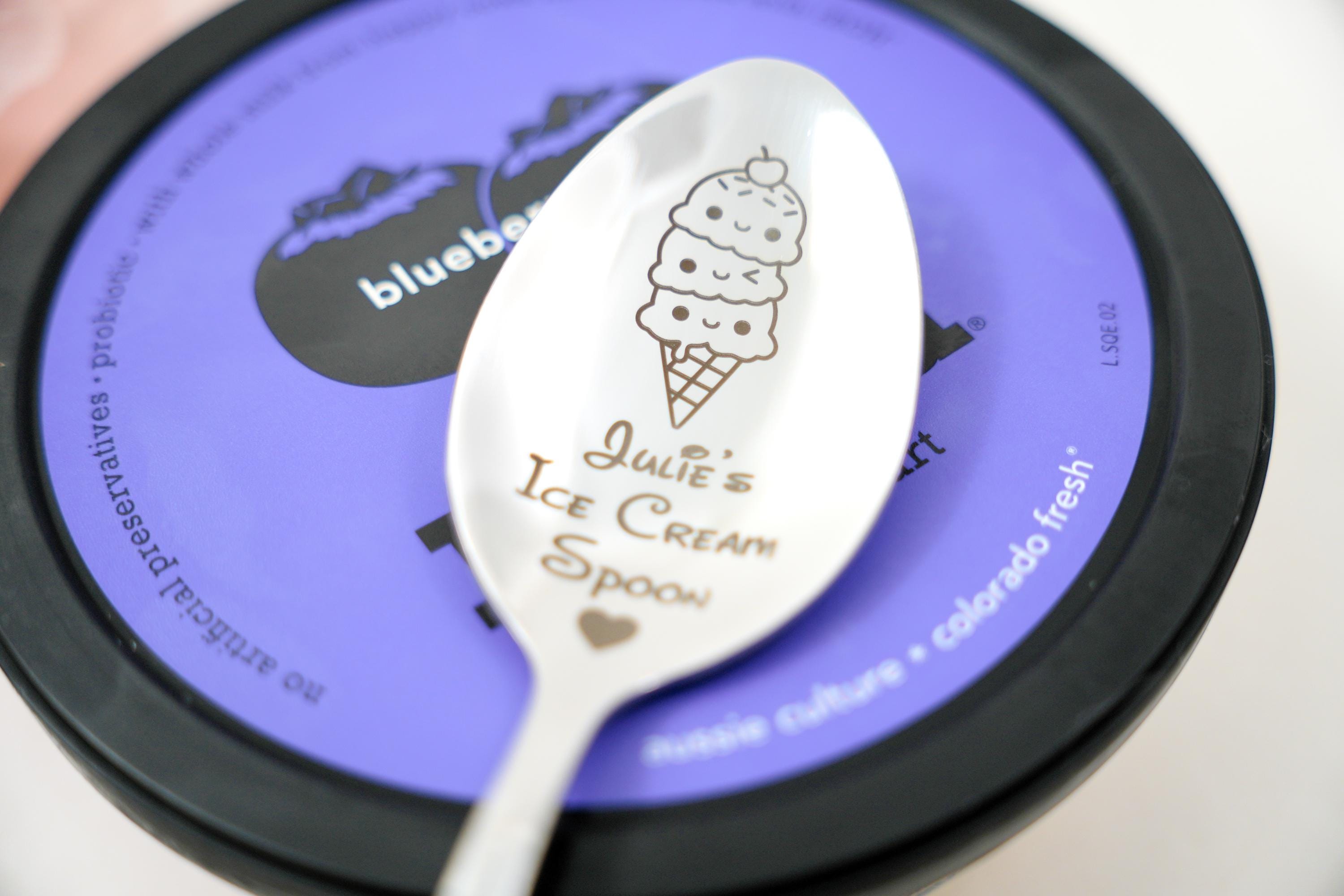 Personalized Ice Cream Spoon: Engraved Stainless Steel Spoon Gift ...