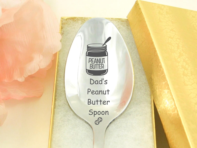 Personalized Peanut Butter Spoon: Engraved Stainless Steel Gift - Etsy