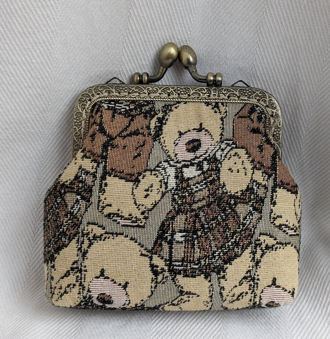 Retro Coin Purse, Bear / Bird pinecone /kiss Clasp Pursegift for Her ...
