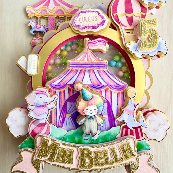 Circus Cake Toppers - Etsy