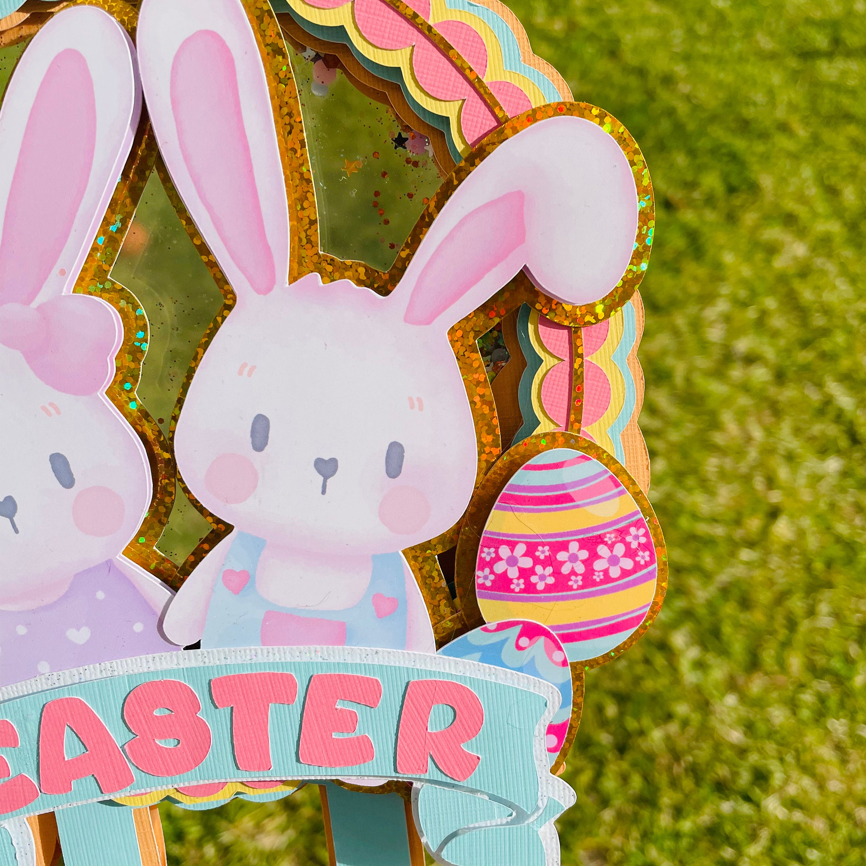 Easter Cake Topper, Bunny Cake Topper, Easter Decor, Easter Cake ...