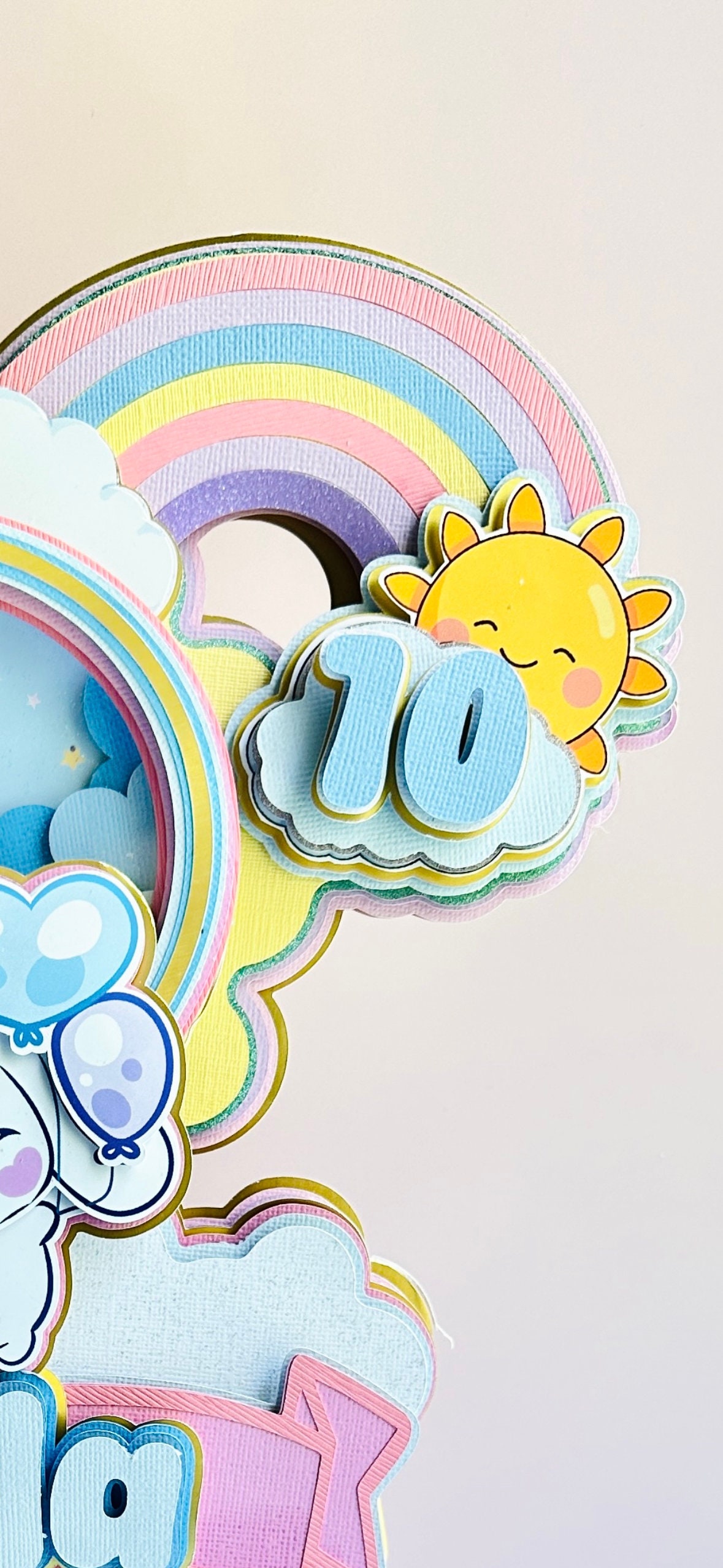 Cinnamon Roll Inspire Cake Topper, Perfect for Birthdays, Weddings ...