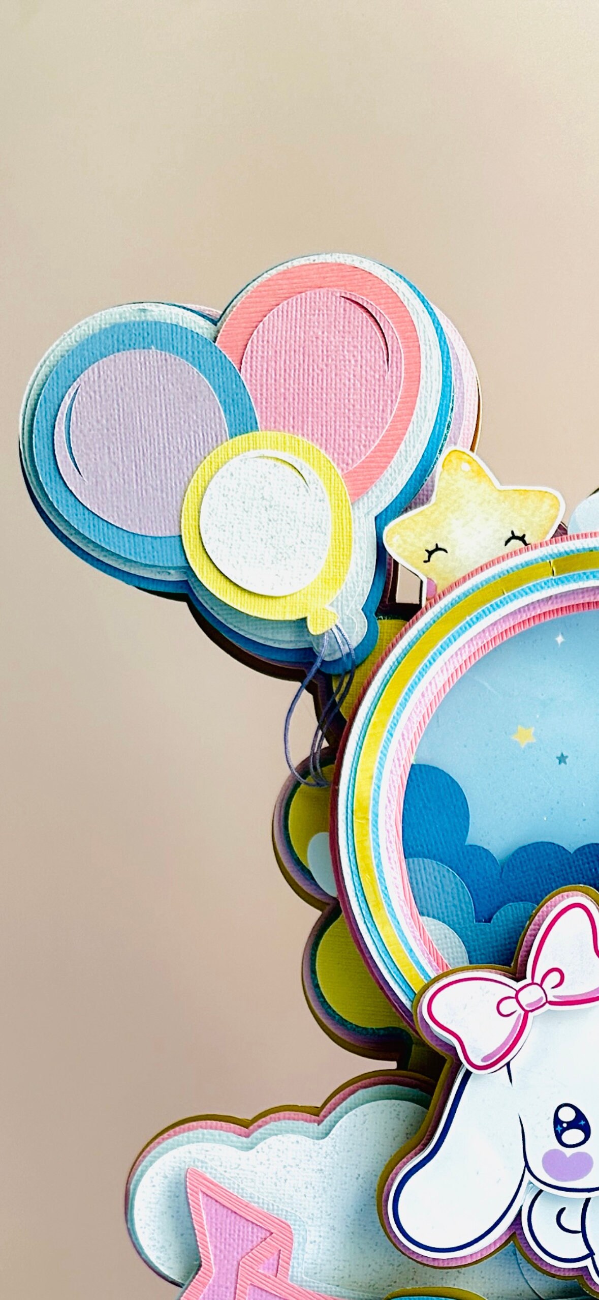 Cinnamon Roll Inspire Cake Topper, Perfect for Birthdays, Weddings ...