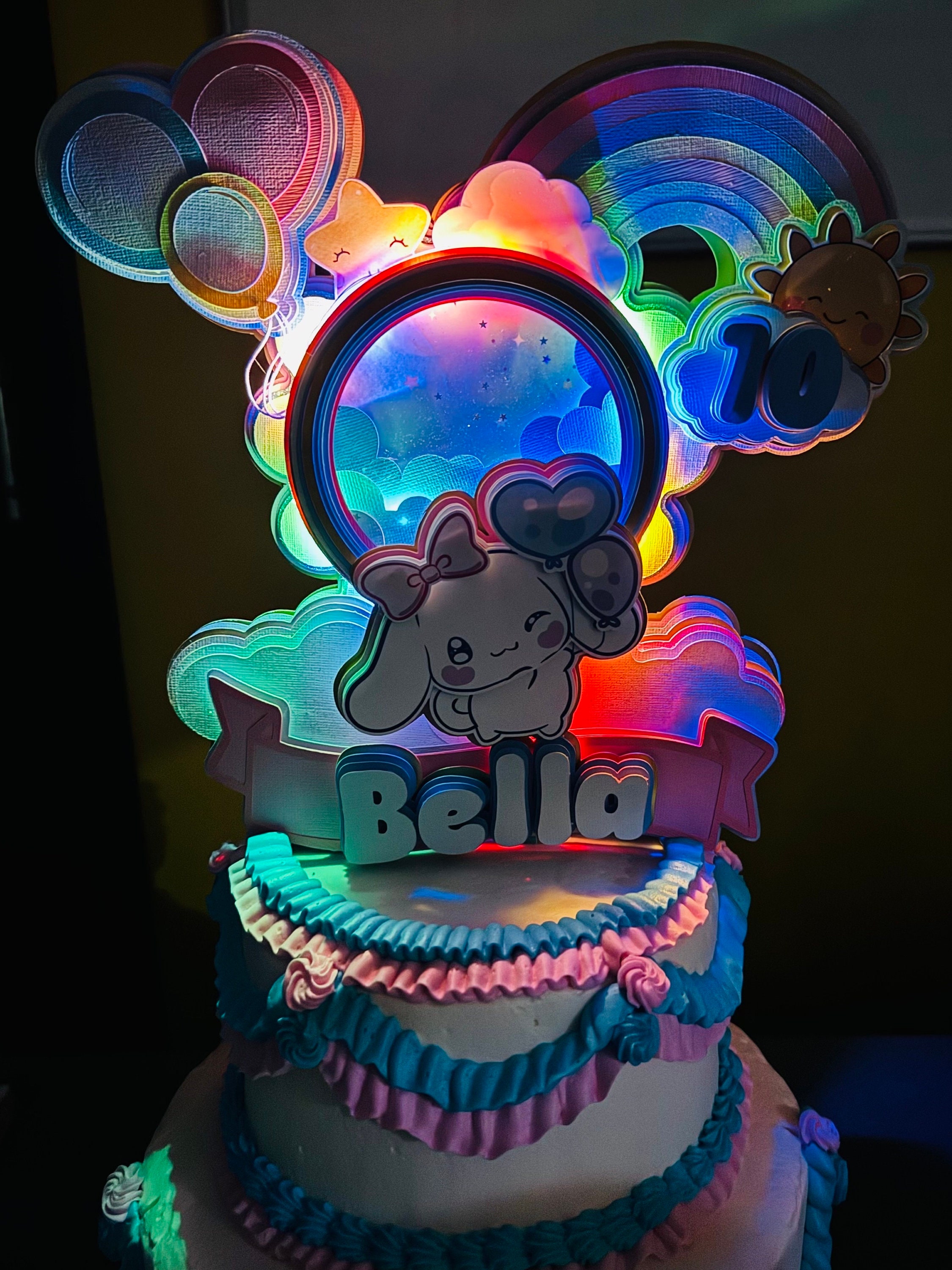 Cinnamon Roll Inspire Cake Topper, Perfect for Birthdays, Weddings ...