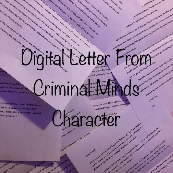Criminal Minds - Etsy