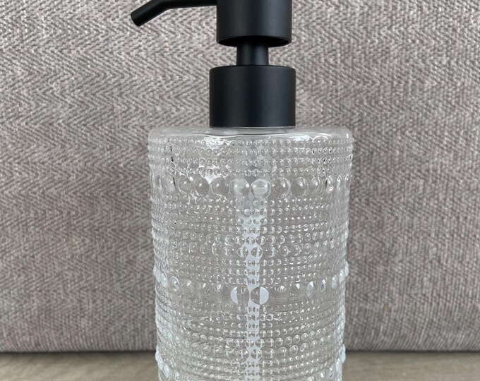 Clear Bubble Glass Texture Soap Dispenser,transparent Glass Bathroom ...