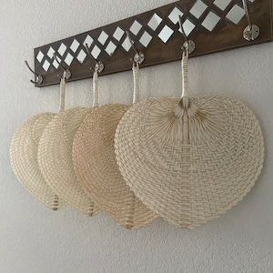 Woven Paradisio Fan Natural Color,beach Wedding Party Favor Fans 11x15 ...