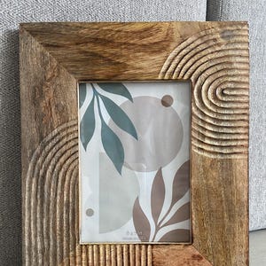 Unique Handcarved Mango Wood 5x7in Photo Frame,rustic Wood Wedding ...