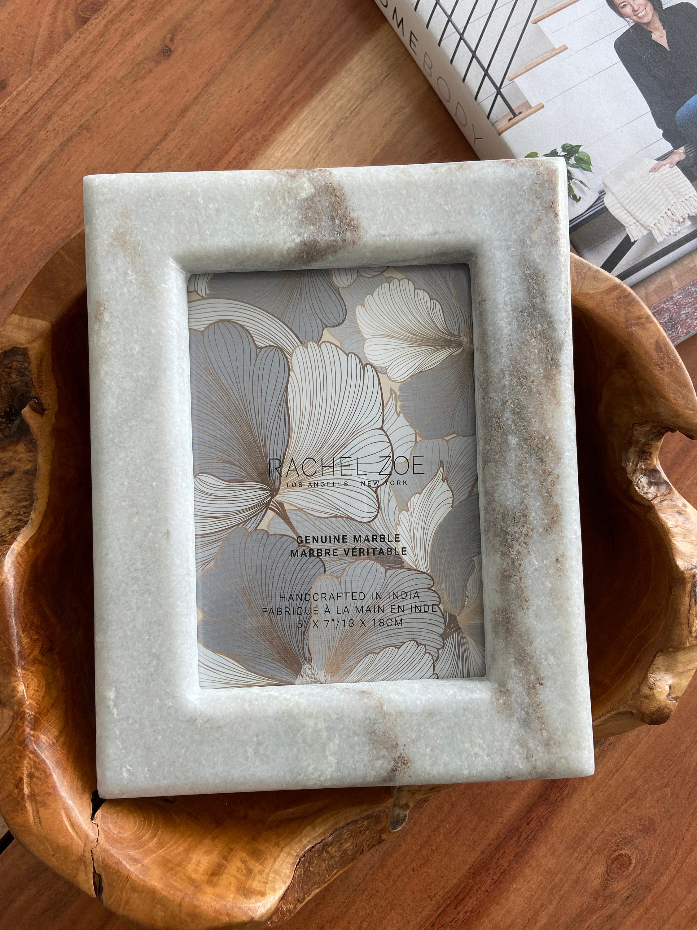 Genuine Marble Handcrafted in India 5x7 Minimalist Photo Frame,neutral ...