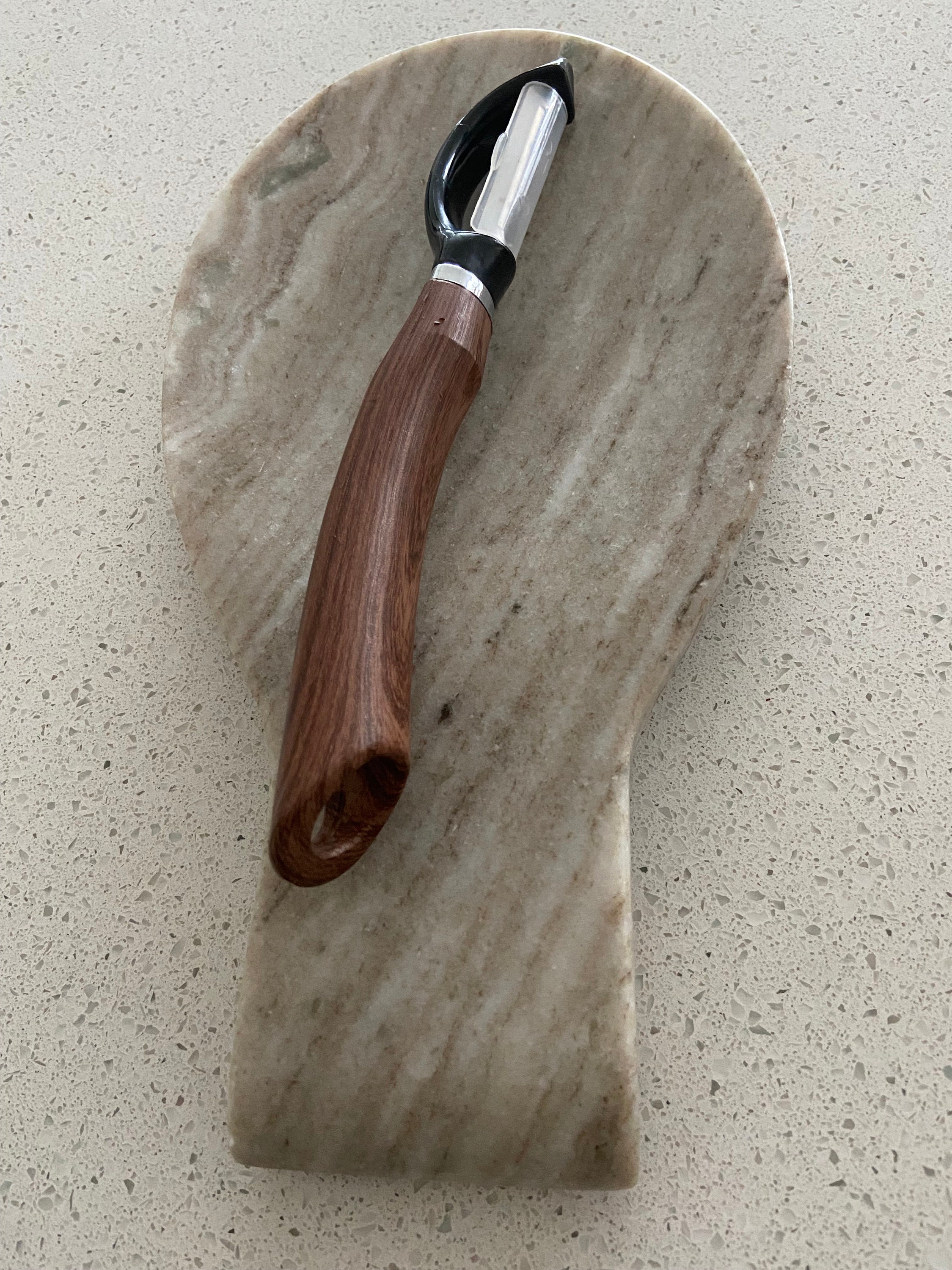 Minimalist Durable Beige Marble Kitchenware Utensils Rest,beige Kitchen ...