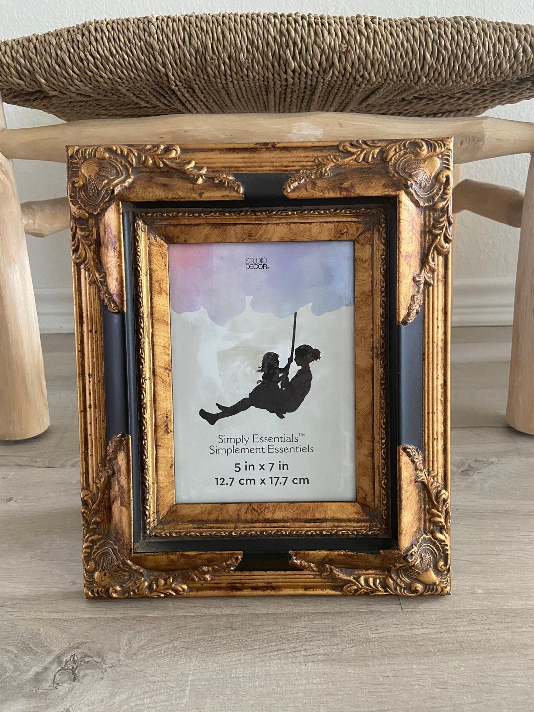 Vintage Baroque Design Large 5x7 Inch Hanging Photo Frame,tabletop 5x7 ...