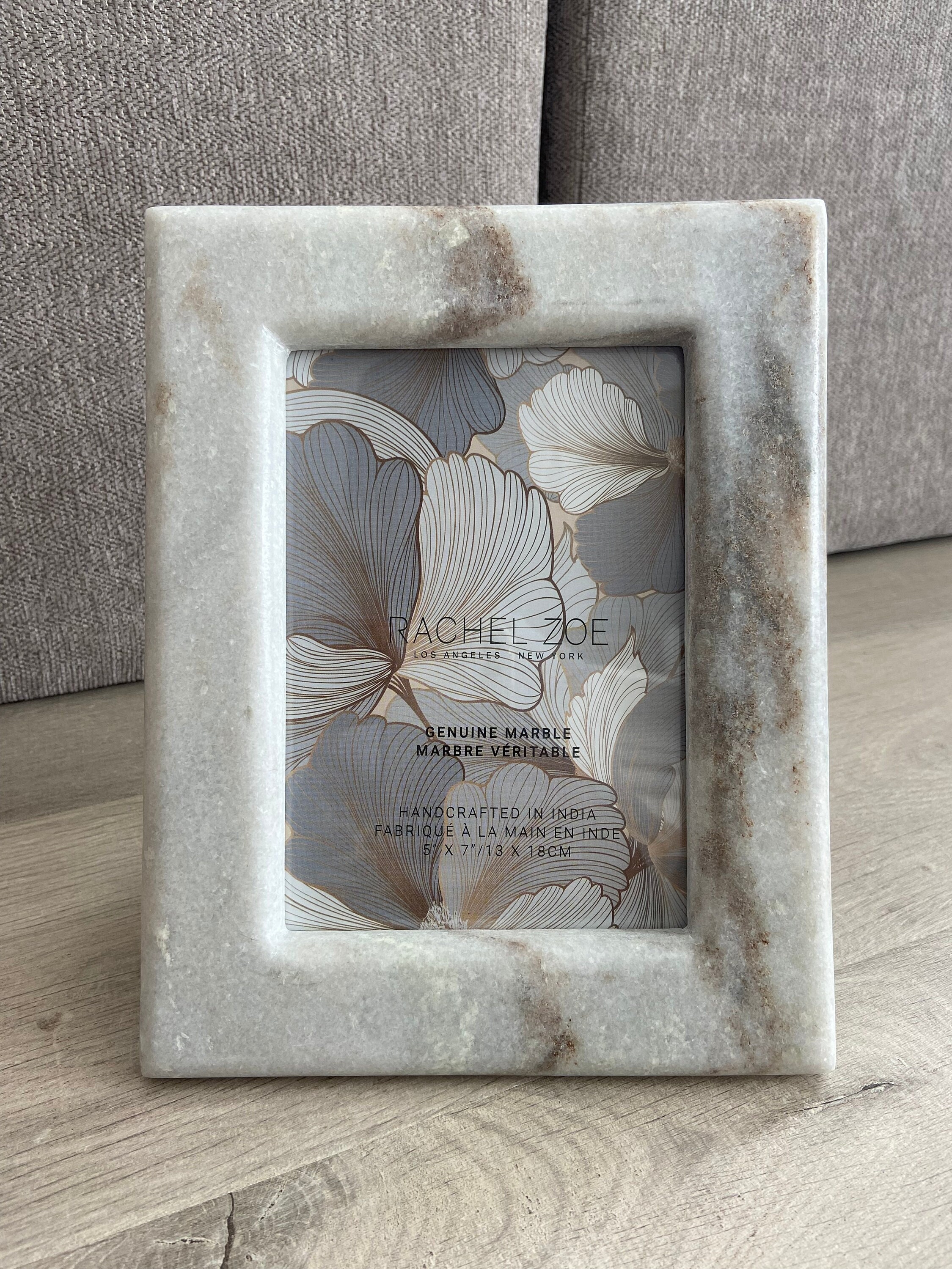 Cadre photo minimaliste 5 x 7 en marbre véritable fabriqué à la main en ...