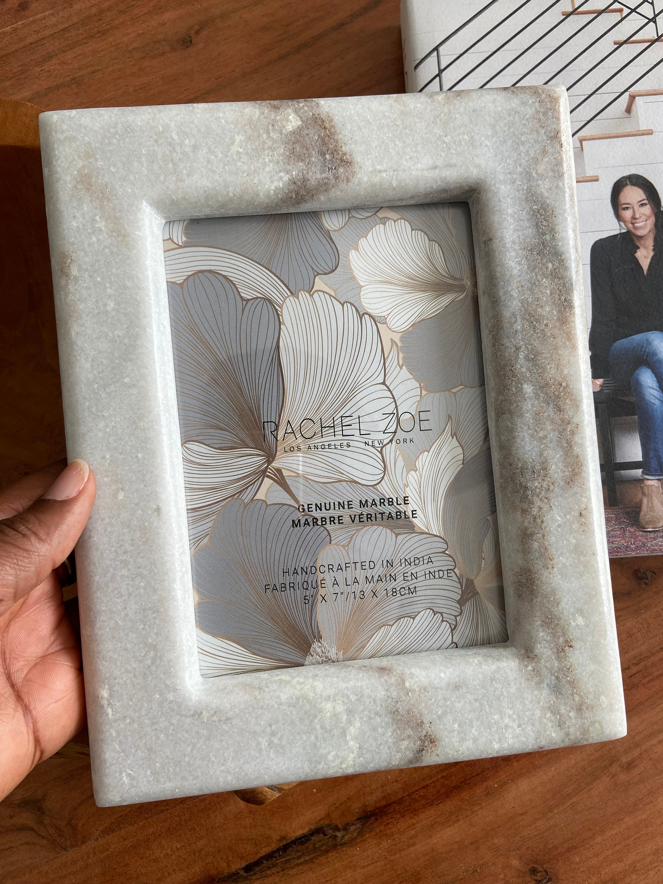 Cadre photo minimaliste 5 x 7 en marbre véritable fabriqué à la main en ...