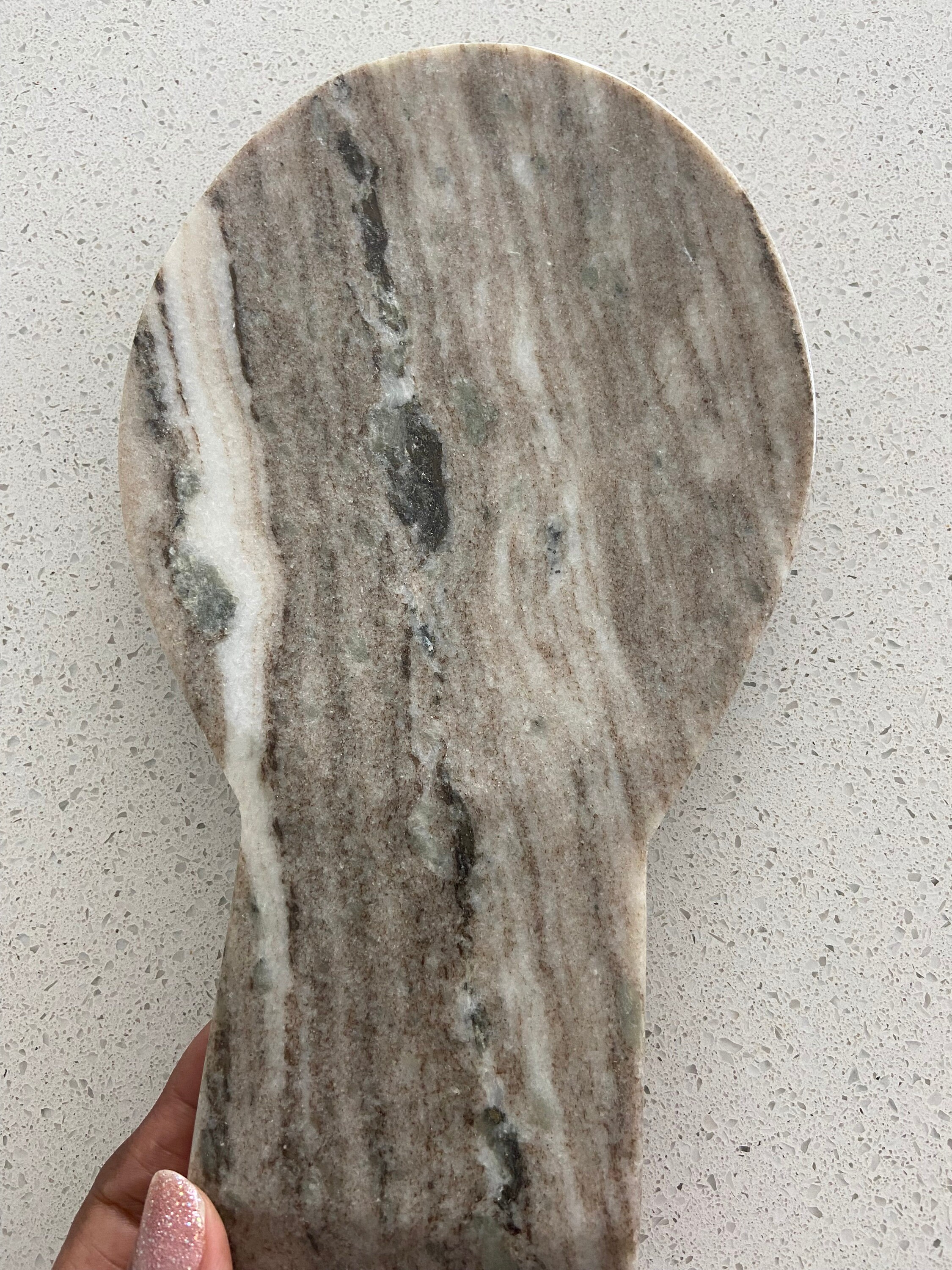 Minimalist Durable Beige Marble Kitchenware Utensils Rest,beige Kitchen ...