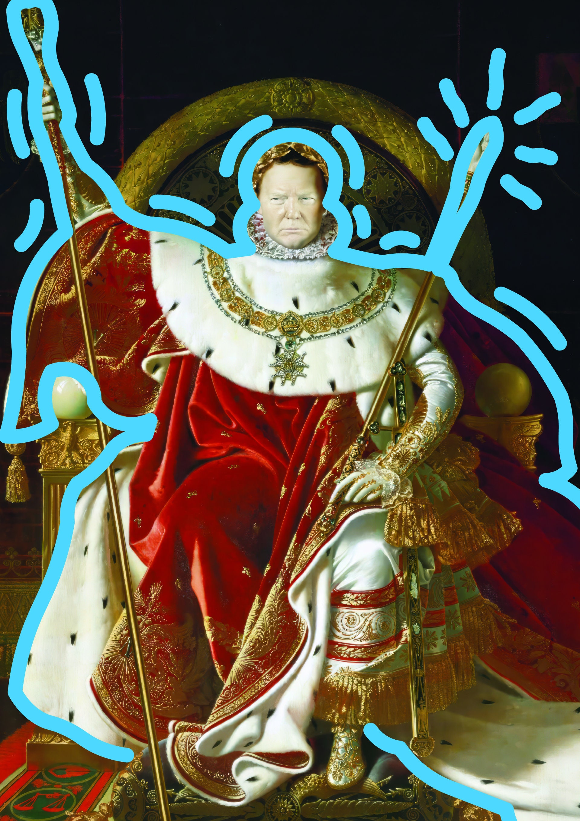 Donald Trump as Napoleon Digital Art Download - Etsy