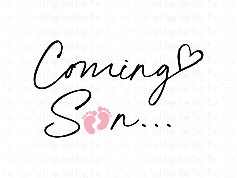 Coming Soon SVG Baby Svg Pregnancy Svg Baby Announcement | Etsy
